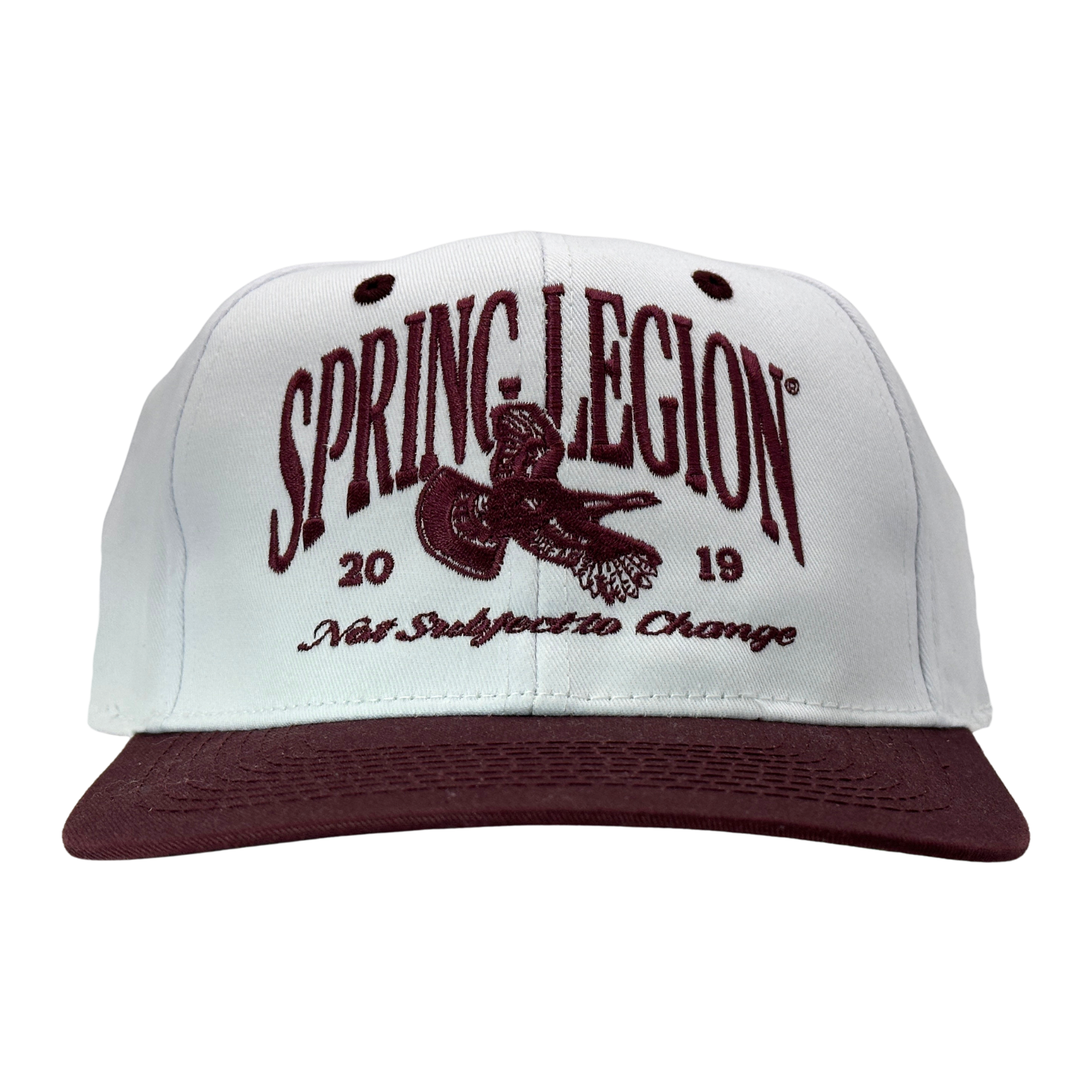 Deadstock Logo Throwback Hat - Maroon/White – Spring Legion